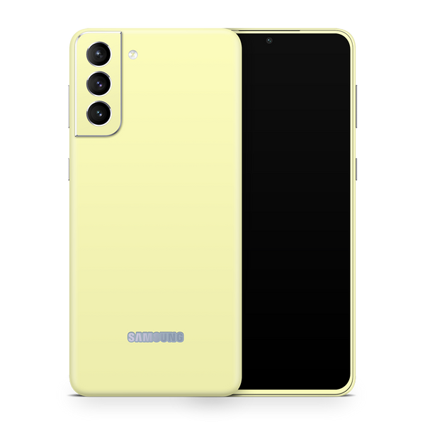 Samsung Galaxy S23 Pastel Yellow Decal Skin | Premium Phone Skins | SkinNit