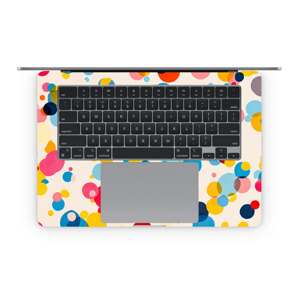 Vibrant Polka Dots MacBook Skin | High-Quality Vinyl Stickers | SkinNit